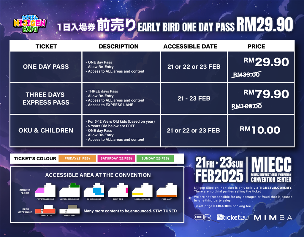 Nijigen Expo 2025 MIECC | Ticket2u