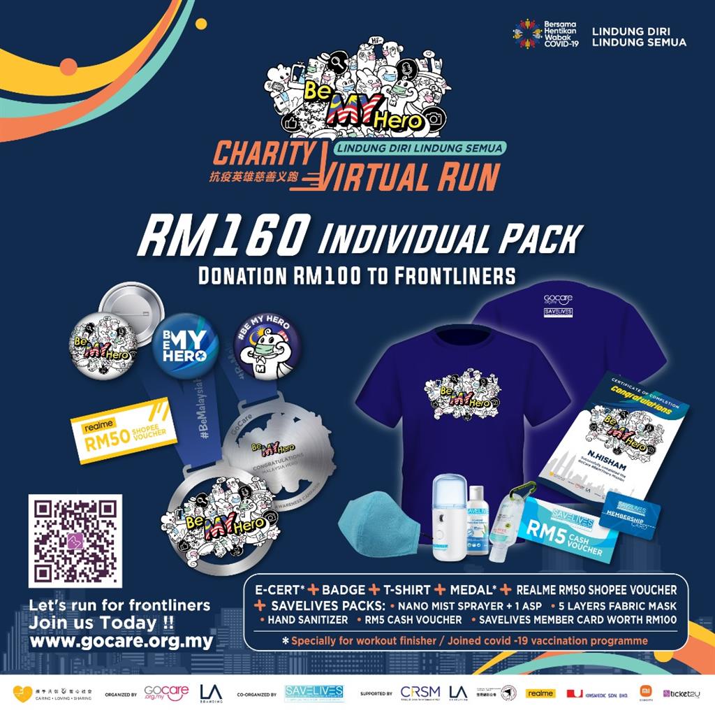 GoCare#BeMYHero Charity Virtual Run | Ticket2u