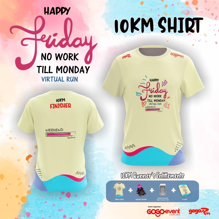 Happy Friday Virtual Run (5km, 10km & 21km) | Ticket2u