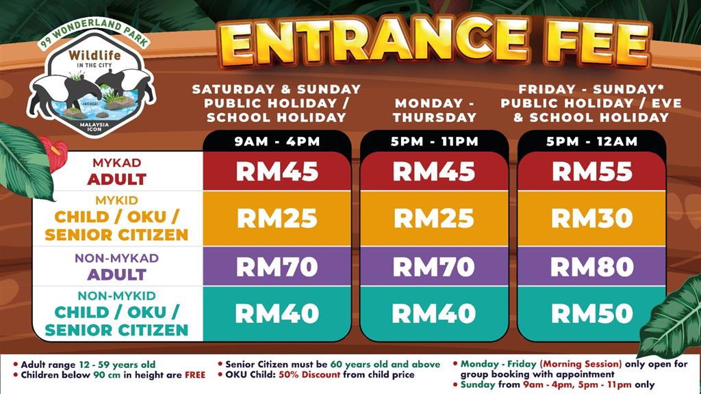 99 Wonderland Park Wildlife In The City Ticket | Ticket2u