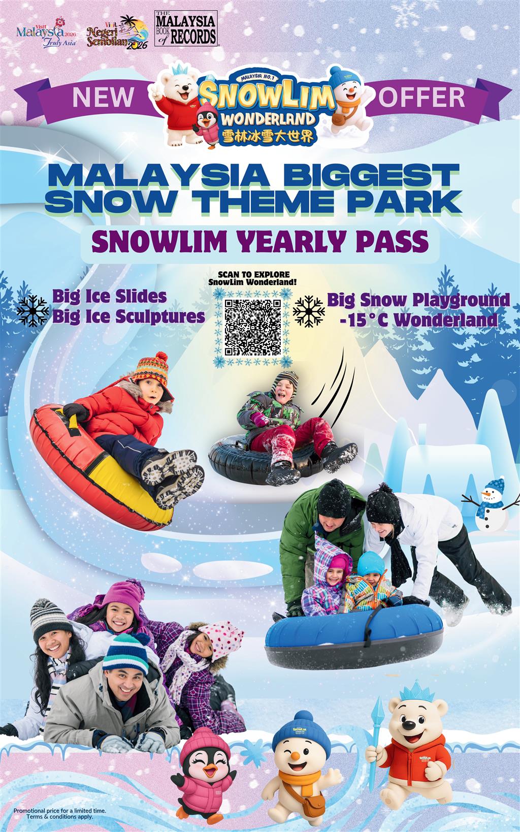 Malaysia Biggest Snow Theme Park - Snowlim Yearly Pass