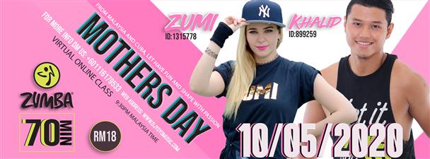 70MIN VIRTUAL ZUMBA MOTHER’S DAY SPECIAL | Ticket2u
