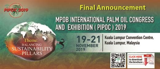 INTERNATIONAL PALM OIL CONGRESS (PIPOC) 2019 | Ticket2u