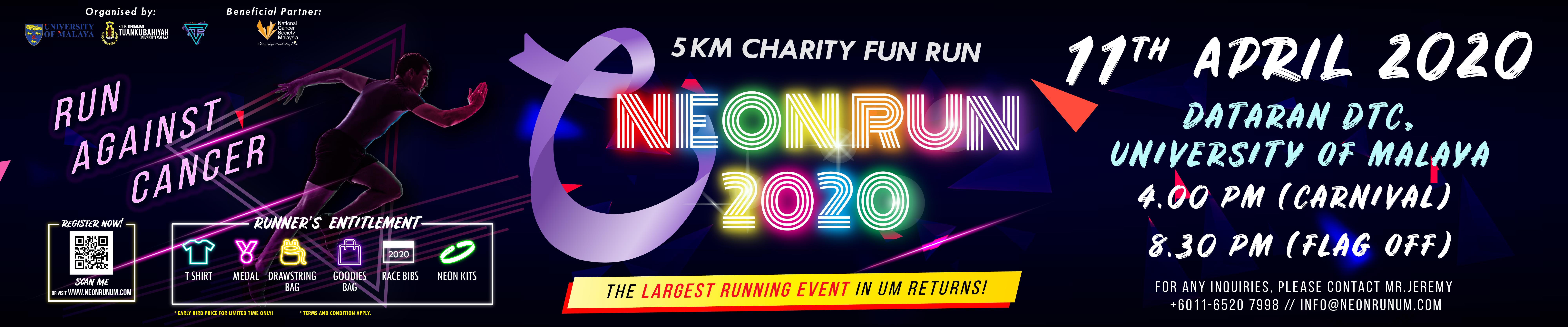 Neon Run 2020 : Run Against Cancer | Ticket2u