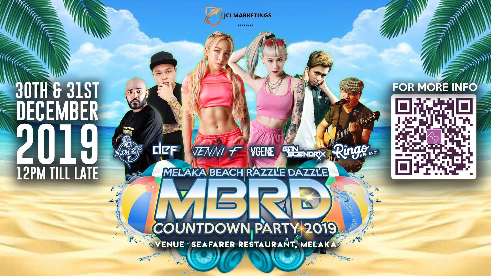 Melaka Beach Razzle Dazzle Countdown Party 2019 (MBRD 2019)