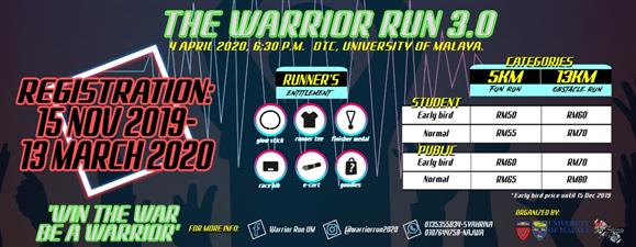 THE WARRIOR RUN 3.0 | Ticket2u