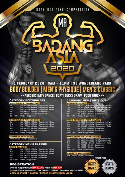 Mr Badang Asia 2020 | Ticket2u