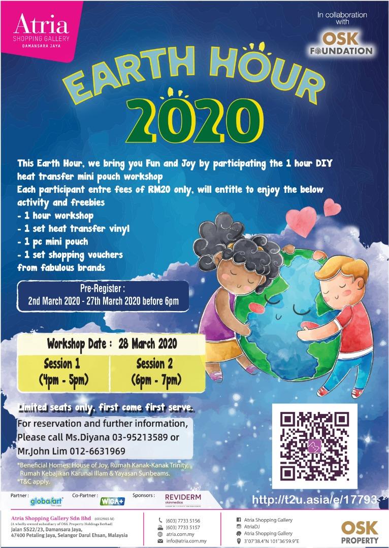 Earth Hour 2020 Workshop @ Atria Shopping Gallery | Ticket2u