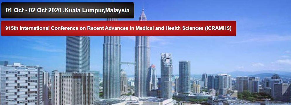 915th International Conference on Recent Advances in Medical and Health ... 915th International Conference on Recent Advances in Medical and Health ...