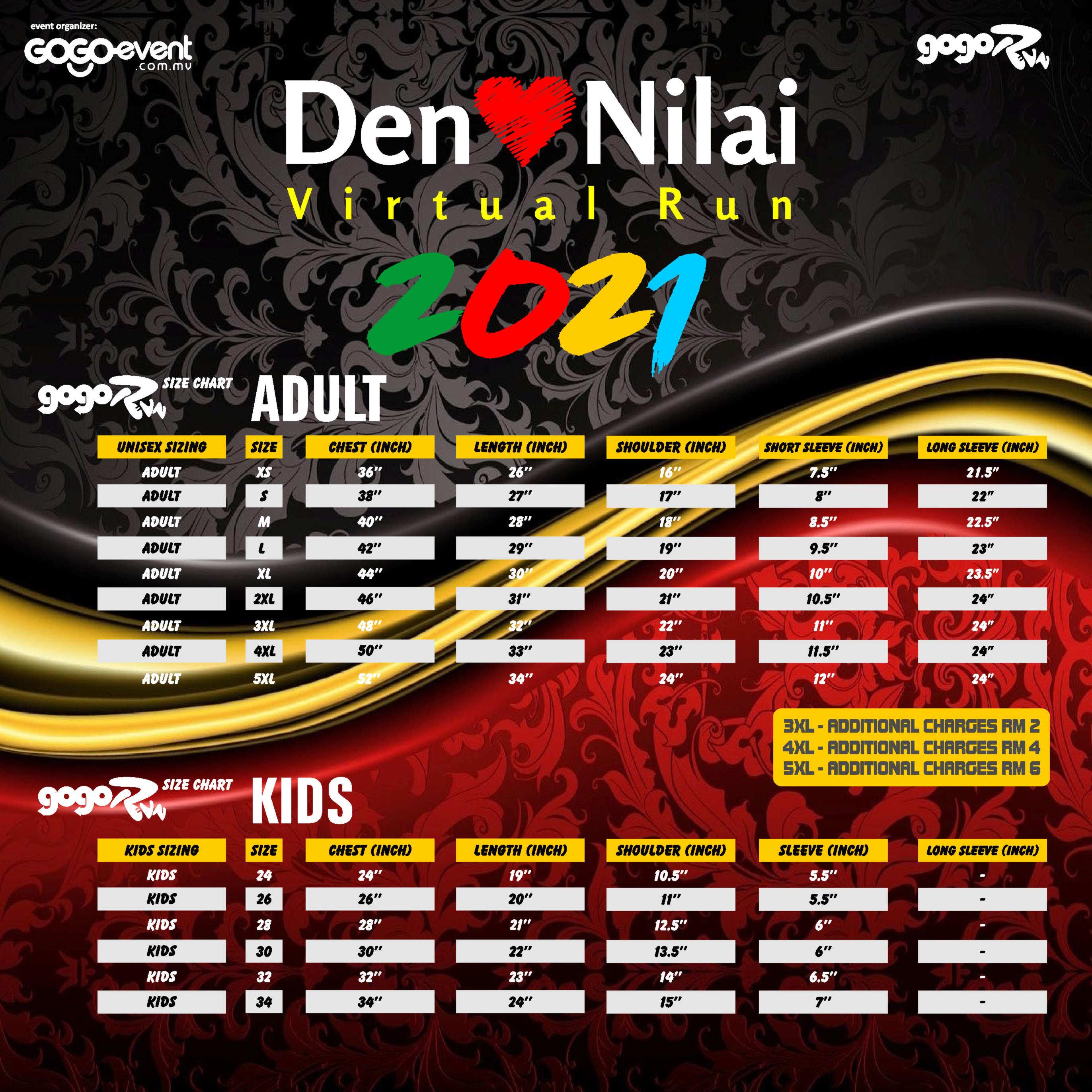 Den Love Nilai Virtual Run (1km, 5km, 10km & 21km) | Ticket2u