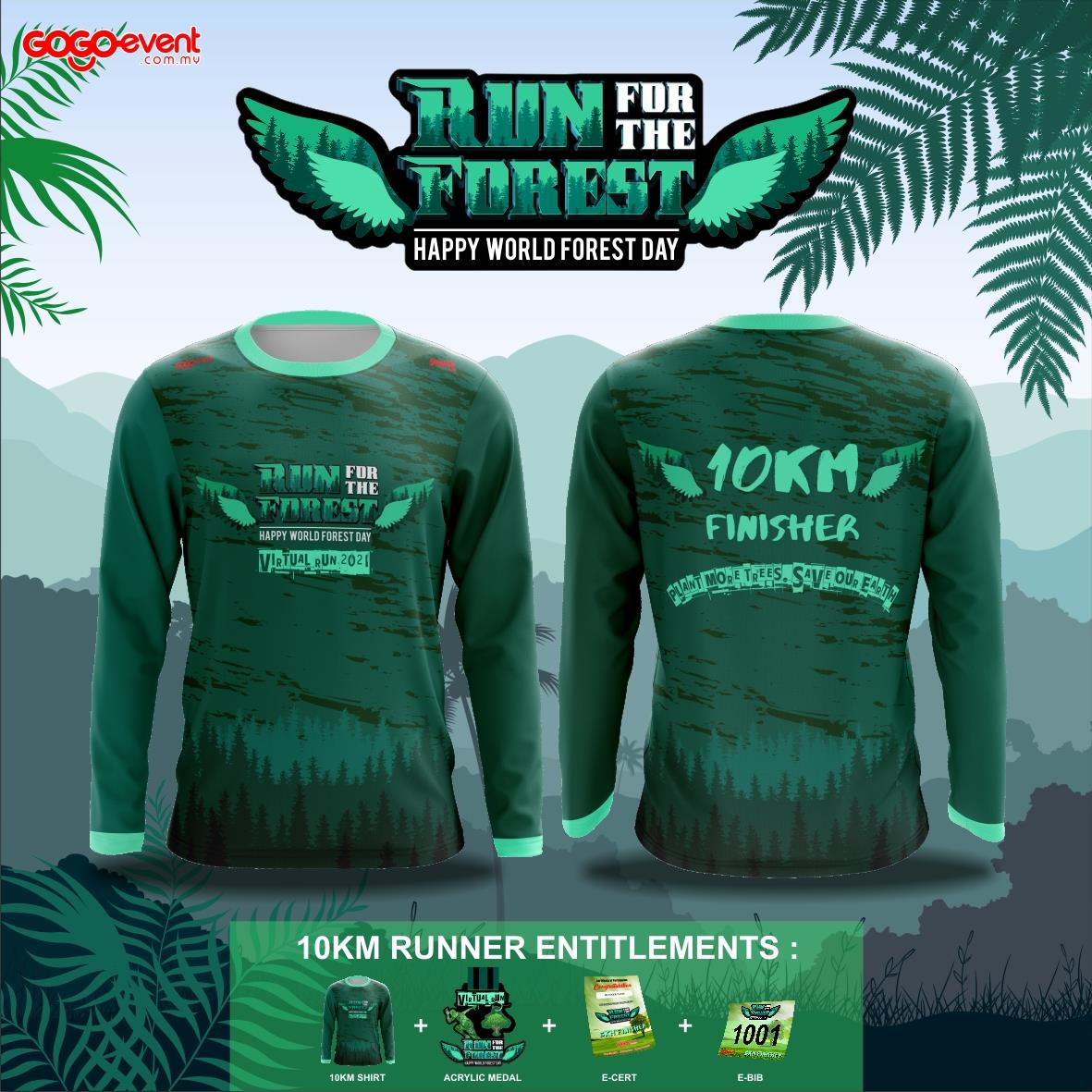 Run For The Forest Virtual Run (5km, 10km, 21km) | Ticket2u