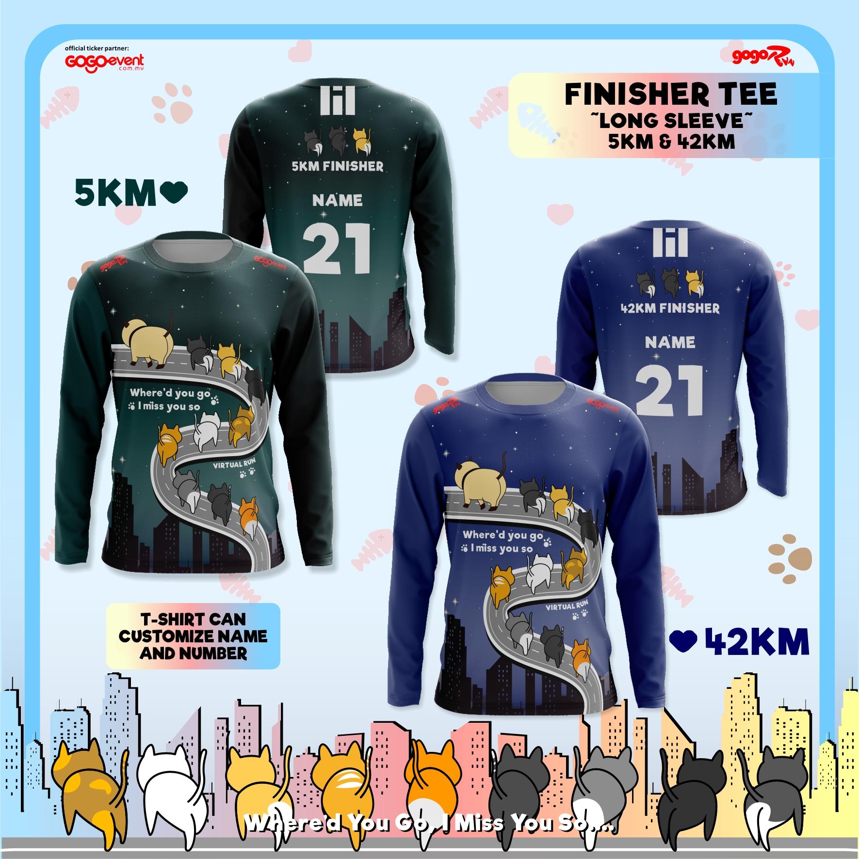 Meow~ I Miss You So Virtual Run (1km, 5km, 10km, 21km & 42km)