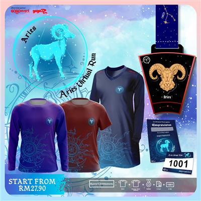 Aries Virtual Run (1km, 5km, 10km, 21km & 42km) | Ticket2u