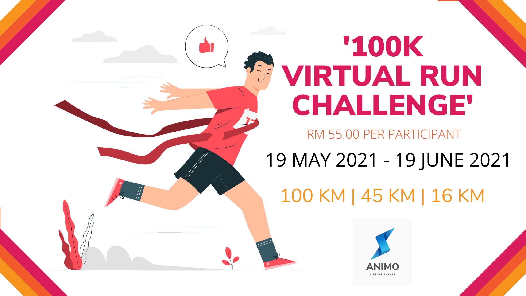 100k Virtual Run | Ticket2u