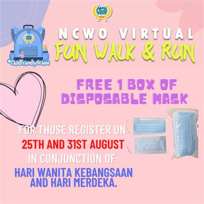 NCWO Virtual Fun Walk & Run for #ChildFriendlySchool | Ticket2u