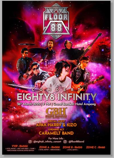 CONCERT EIGHTY8 INFINITY | Ticket2u