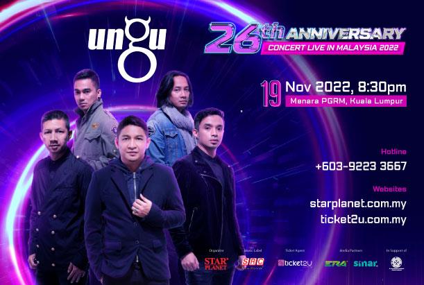 UNGU 26TH ANNIVERSARY CONCERT LIVE IN MALAYSIA 2022 - 26 Dec 2022