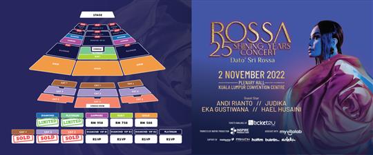 ROSSA 25 Shining Years Concert | Ticket2u