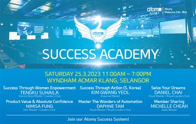 Atomy Malaysia Success Academy March 2023 (KL) | Ticket2u