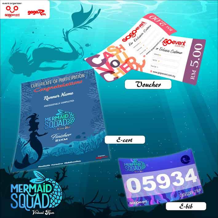 Mermaid Squad Virtual Challenge (5km, 10km & 21km) | Ticket2u