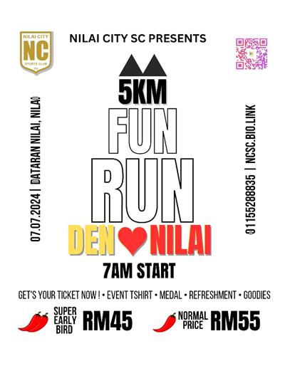 Den Love Nilai 5km Fun Run | Ticket2u