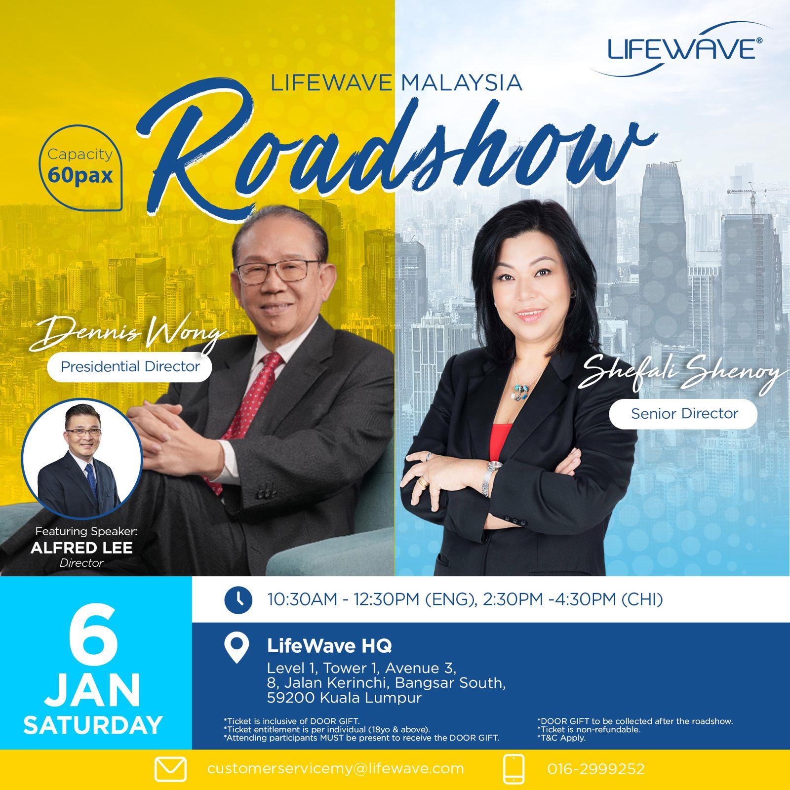 LifeWave HQ Roadshow - 6 January 2024 | Ticket2u
