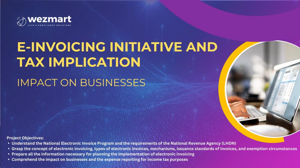 E-INVOICING INITIATIVE AND TAX IMPLICATION – IMPACT ON BUSINESSES