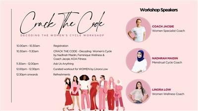 CRACK THE CODE: Decoding Women's Cycle Workshop | Ticket2u