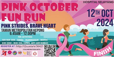 Pink October 3KM Fun Run Hospital Selayang | Ticket2u