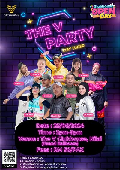 Open Day The V Party (Zumba), The V Clubhouse | Ticket2u
