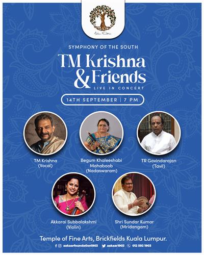 TM KRISHNA & FRIENDS LIVE IN CONCERT | Ticket2u