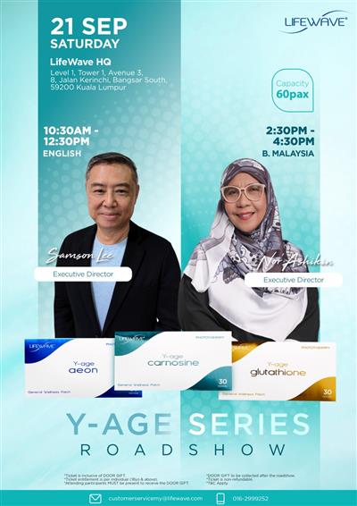 LifeWave HQ Roadshow - 21 September 2024 | Ticket2u