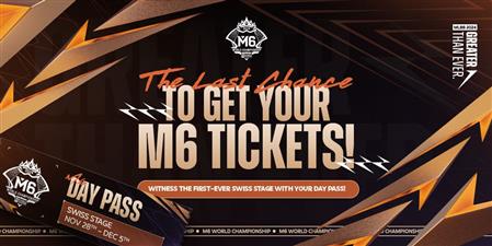 M6 World Championship (Swiss Stage & Knockout Stage) | Ticket2u