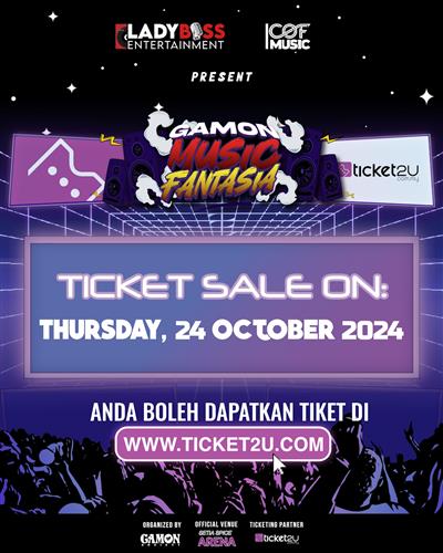 (ATOME & GRAB & SHOPEE PAY BNPL) GAMON MUSIC FANTASIA | Ticket2u