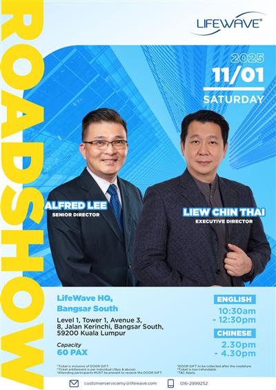 LifeWave HQ Roadshow - 11 January 2025 | Ticket2u