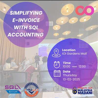 Simplifying E-Invoice with SQL Accounting | Ticket2u