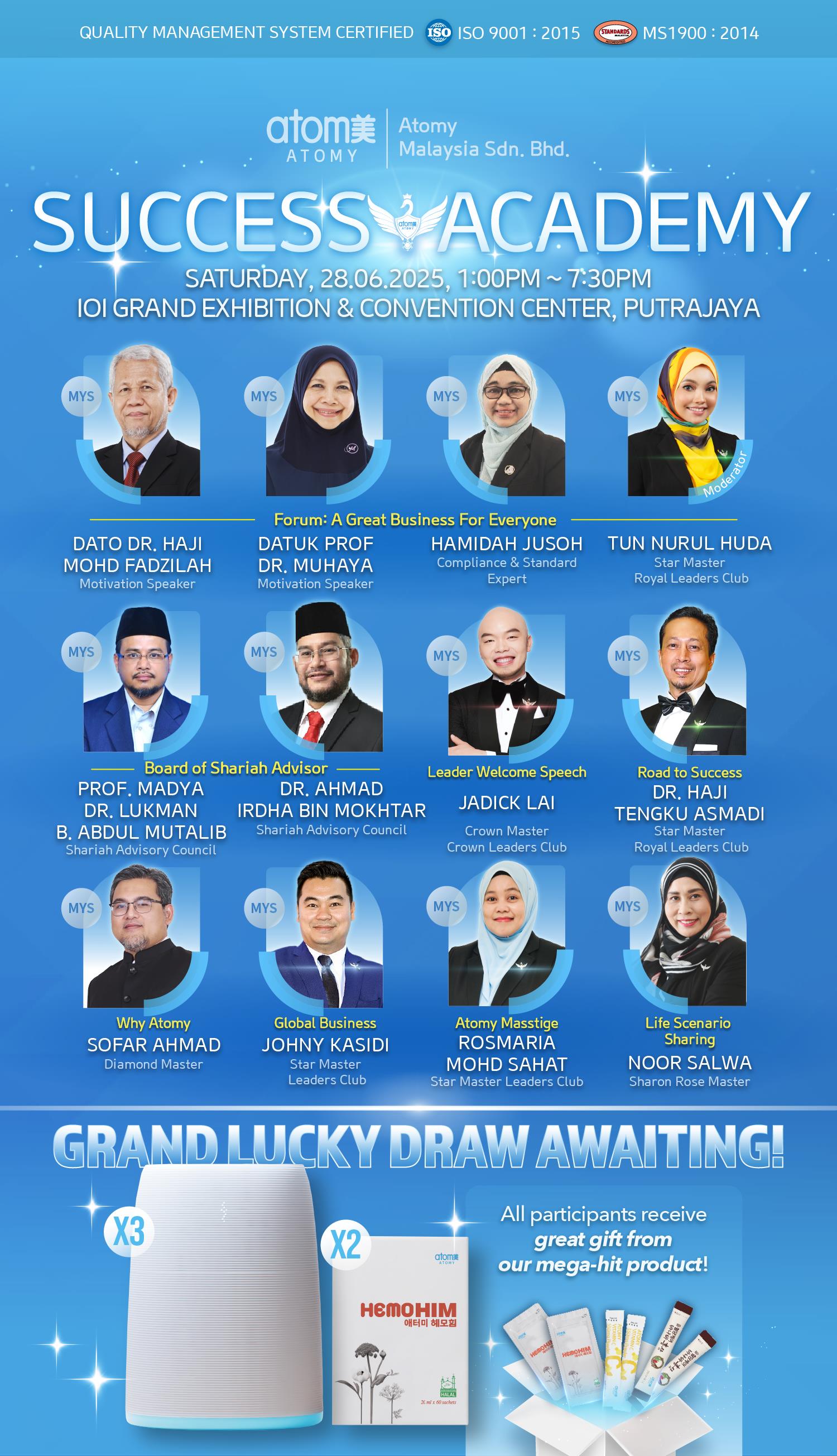 Atomy Malaysia Success Academy June 2025 | Ticket2u