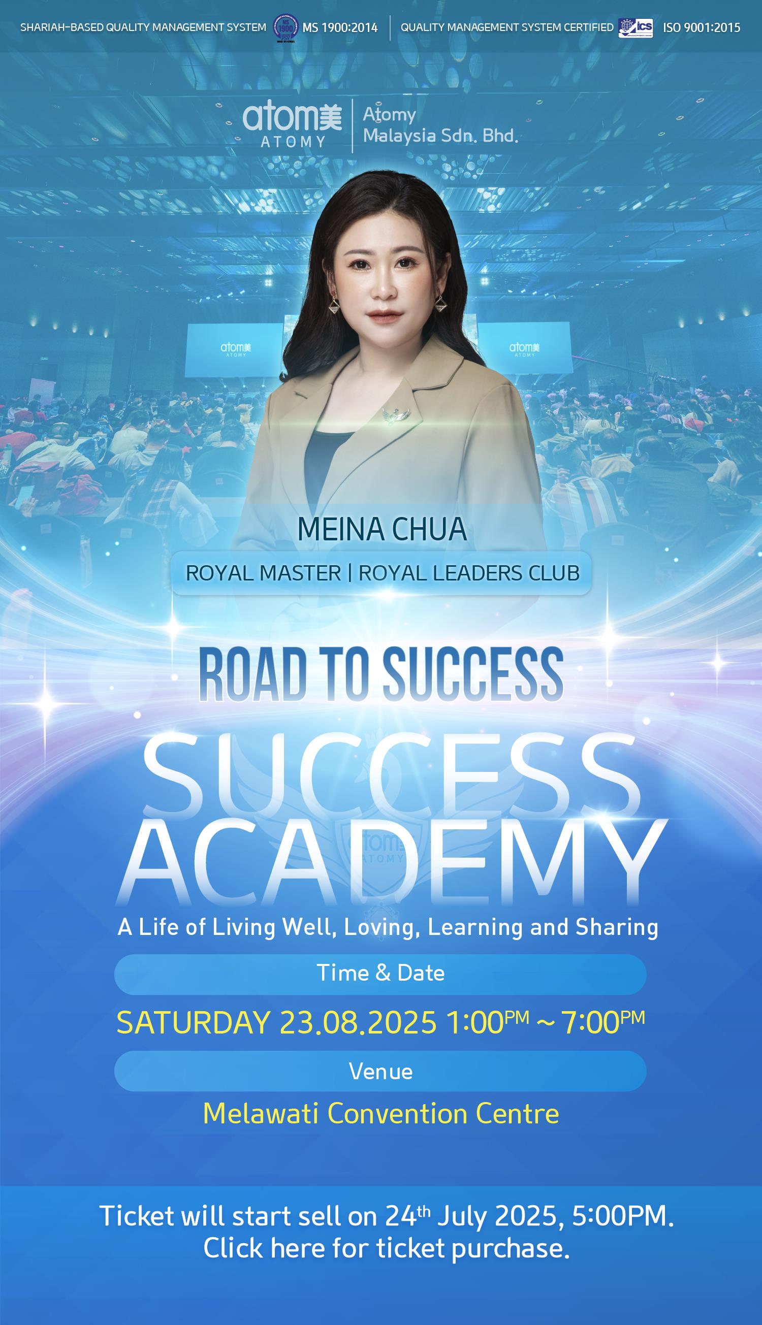 Atomy Malaysia Success Academy August 2025 | Ticket2u